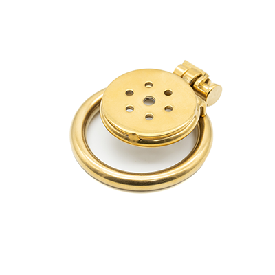 Button Chastity Cage - Gold – Chastity Cage Australia