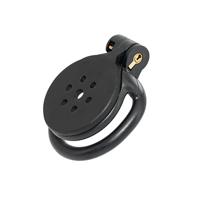 Resin Button Chastity Cage - Black – Chastity Cage Australia